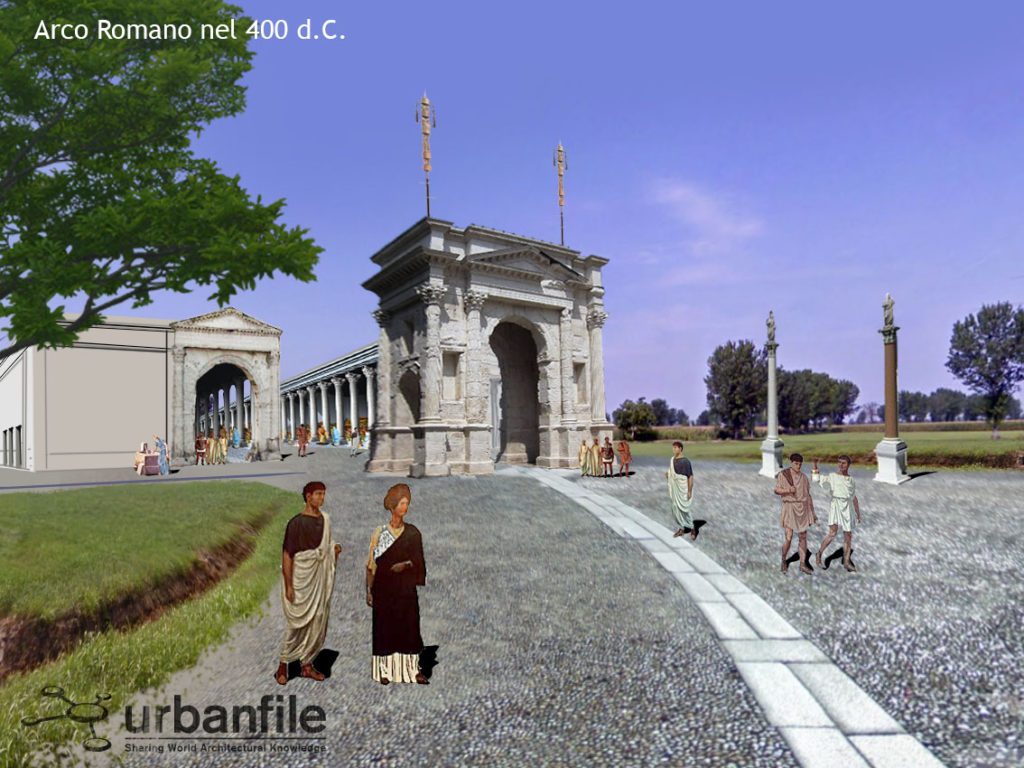 Milano | Crocetta - L'Arco Romano e la via Porticata - Urbanfile