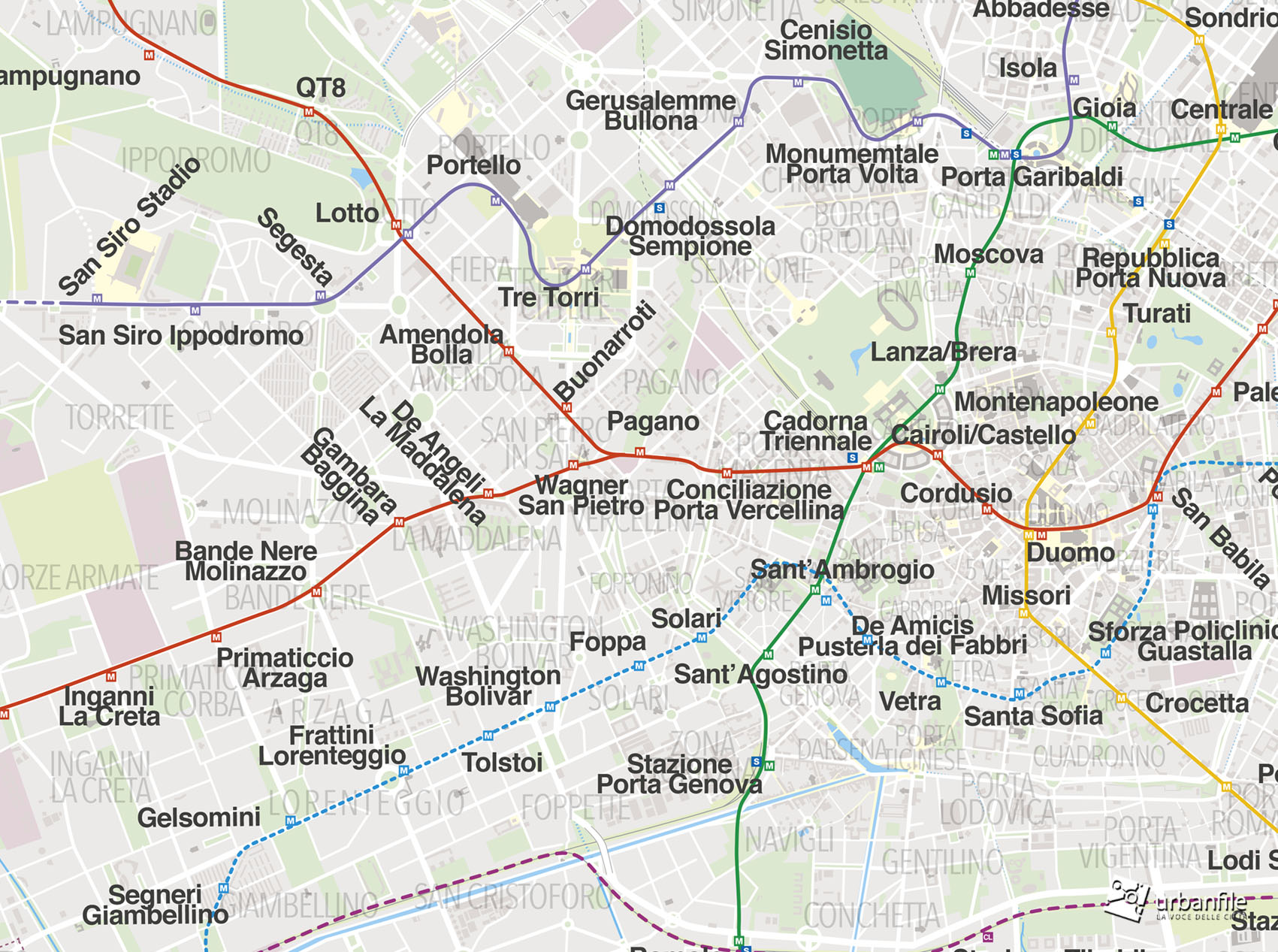 Milano | Proposte: i nomi delle stazioni della Metro e le vecchie zone ...