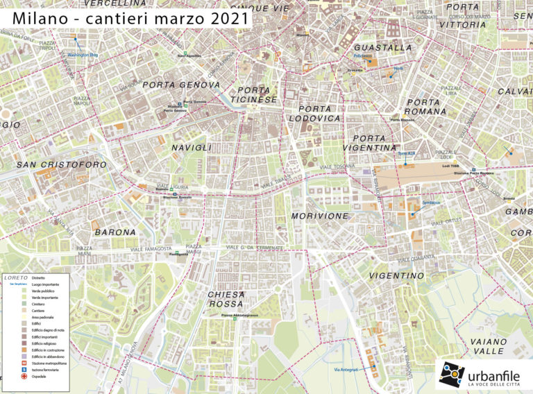 Milano | Urbanistica - La mappa dei cantieri in corso e in progetto ...
