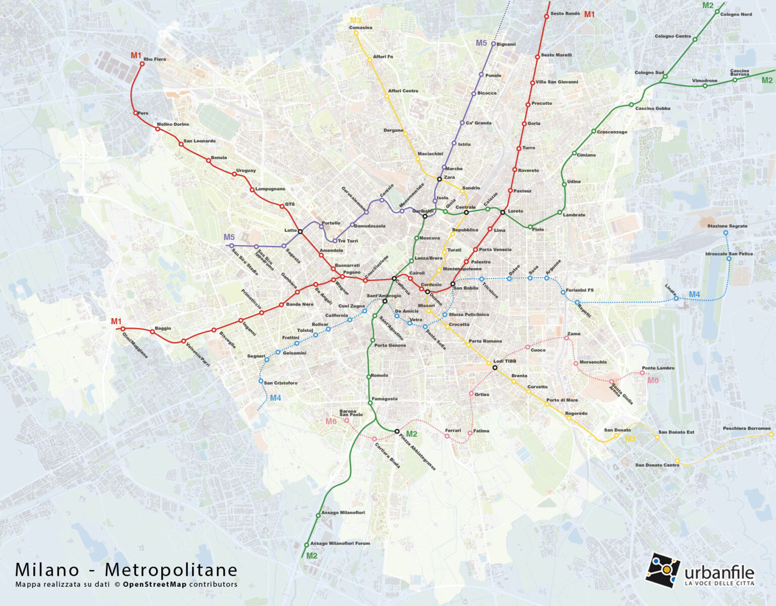 Mappa-Milano-Metropolitana-2022 - Urbanfile