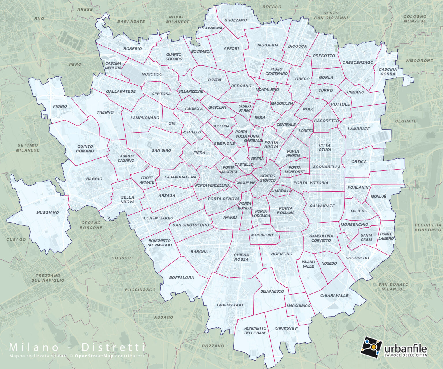 Mappa-Milano-Totale-Distretti - Urbanfile
