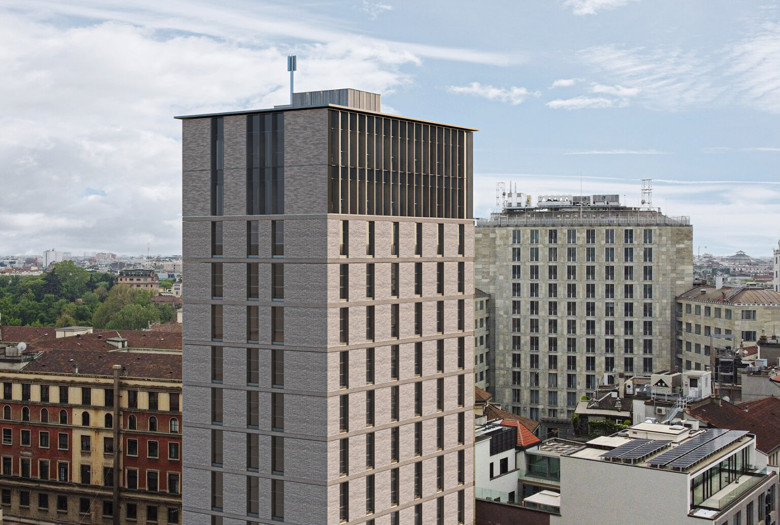 Milano | Porta Nuova – Cantiere e rendering Torre della Permanente ...