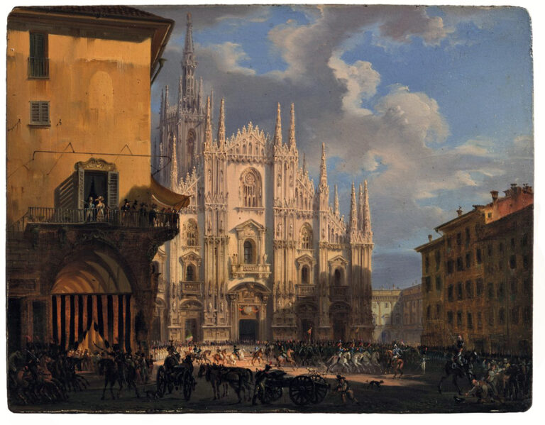 1819 olio su tela Giovanni Migliara (Alessandria 1785 - Milano 1837 ...