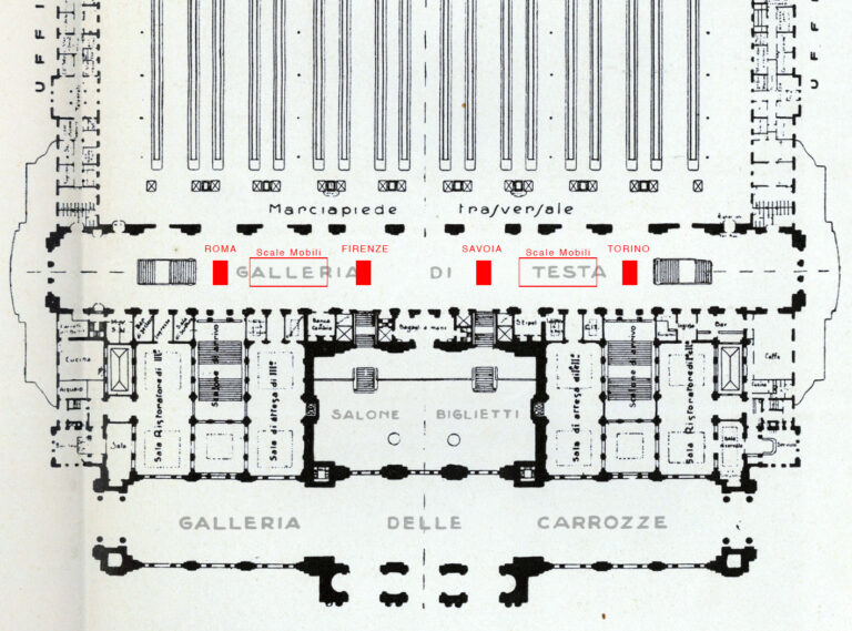 2025 Milano Stazioen Centrale piantina edificio galleria di testa ...
